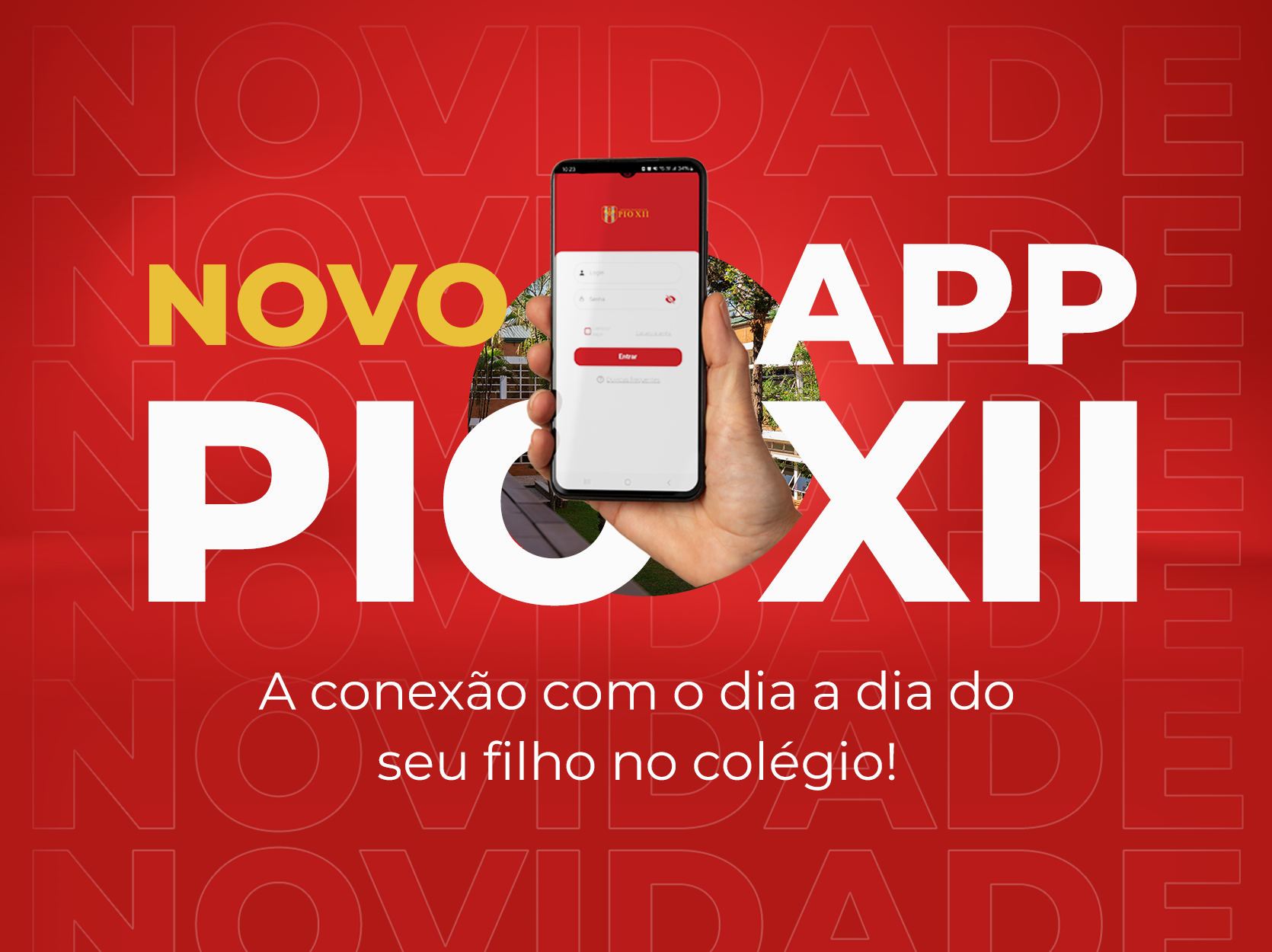 Atenção! Novo app Pio XII - Colégio Franciscano Pio XII